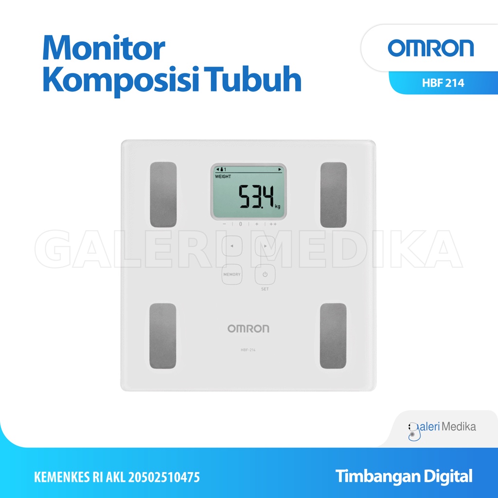 Jual Omron HBF-214 Timbangan Digital Body Fat / BMI - Timbangan Badan ...