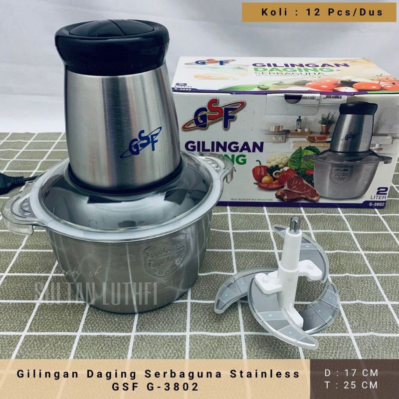 Jual blender daging stainless GSF 3802 meat grinder STAINLESS GSF G ...