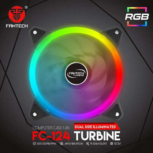 Jual Fantech Fan Casing RGB 12CM Turbine FB301 dengan Remote Control ...