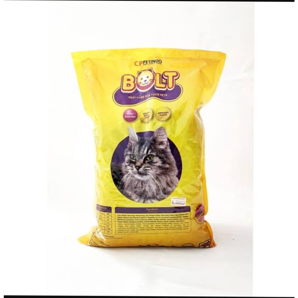 Jual Bolt cat food makanan kucing kemasan 800 gr | Shopee Indonesia