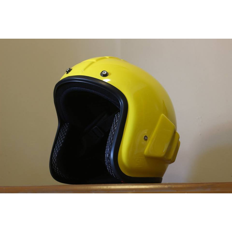 Jual Robotic Retro Half Face Kuning - Big Size Helmet. | Shopee Indonesia