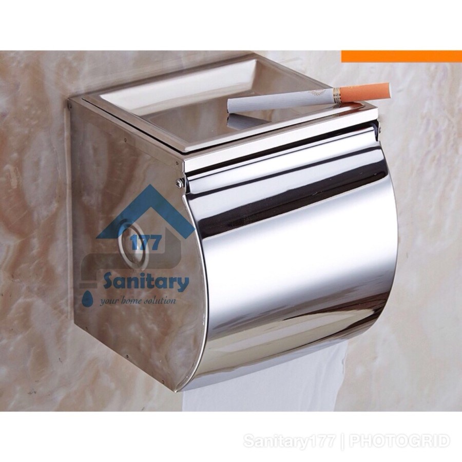 Jual Tempat tisu Asbak stainless Murah K12aa- Rak tissue stenlis tempat ...