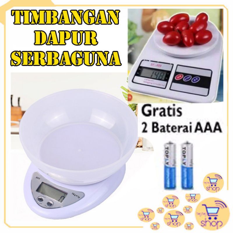 Jual timbangan dapur digital 5kg/timbangan tepung digital 5kg | Shopee ...