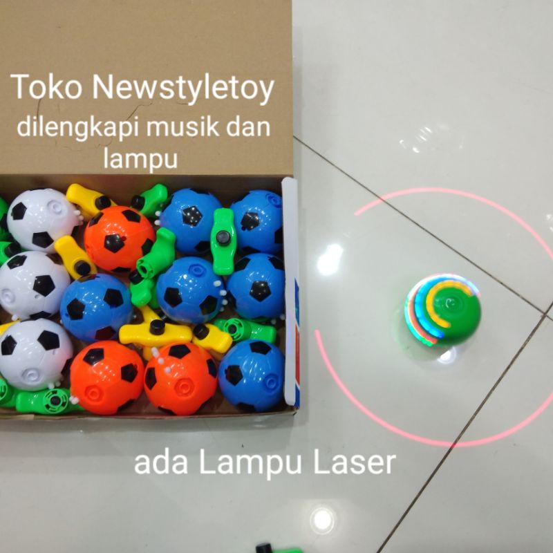 Jual Mainan gangsing bola musik,lampu dan ada lampu laser | Shopee ...