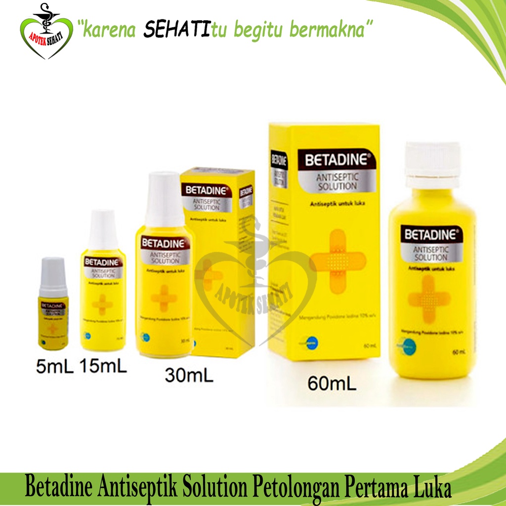 Jual Betadine Cair Antiseptik Obat Luka Betadin Solution Obat Merah Semua Ukuran | Shopee Indonesia