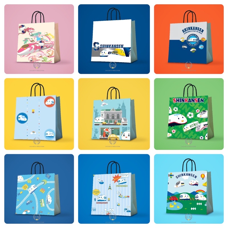 Jual Paper Bag Kado Paperbag Custom Premium Cheviostar Motif Shinkansen ...