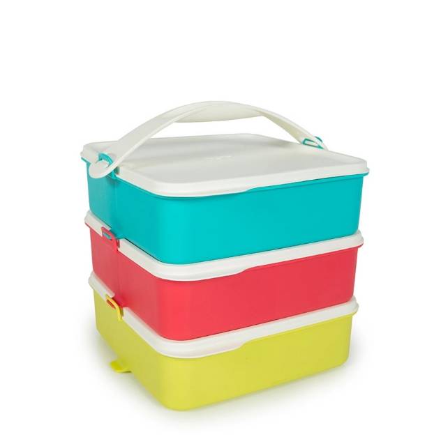 Jual Wadah Bekal Tropic Snap 'N Stack Family Lunch Set | Shopee Indonesia