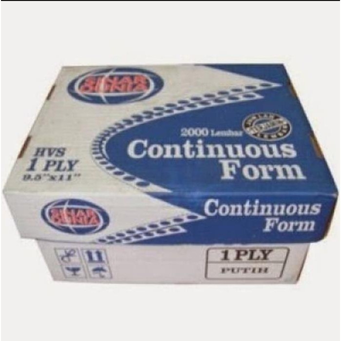 Jual PAPERLINE Continuous Form 9 1/2 x 11 1 Ply (K1) | Kertas Komputer ...