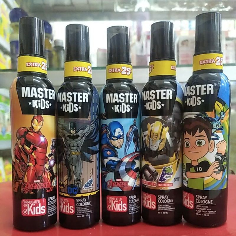 Jual Master Kids Spray Cologne 80+20ml | Shopee Indonesia