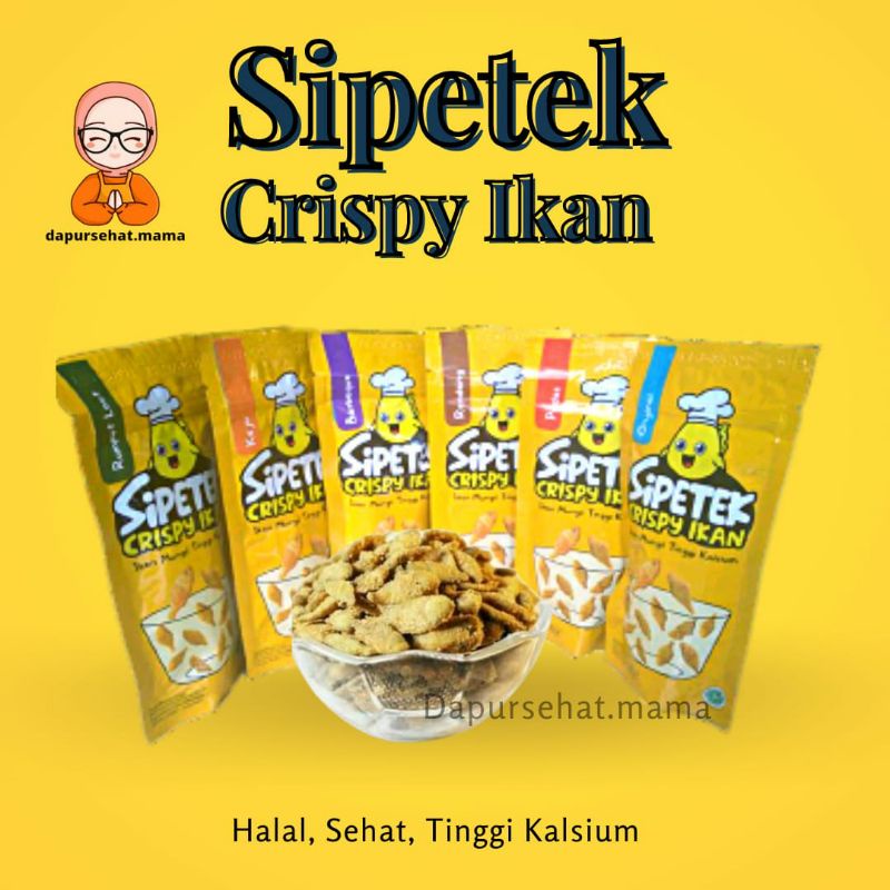 Jual Lauk Pauk dan Cemilan Sehat praktis Crispy ikan sipetek/sipetek ...