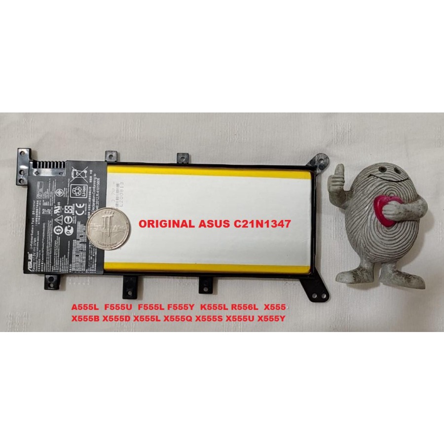 Jual Baterai ASUS ORI C21N1347 X555B X555D X555L X555Q X555S X555U ...