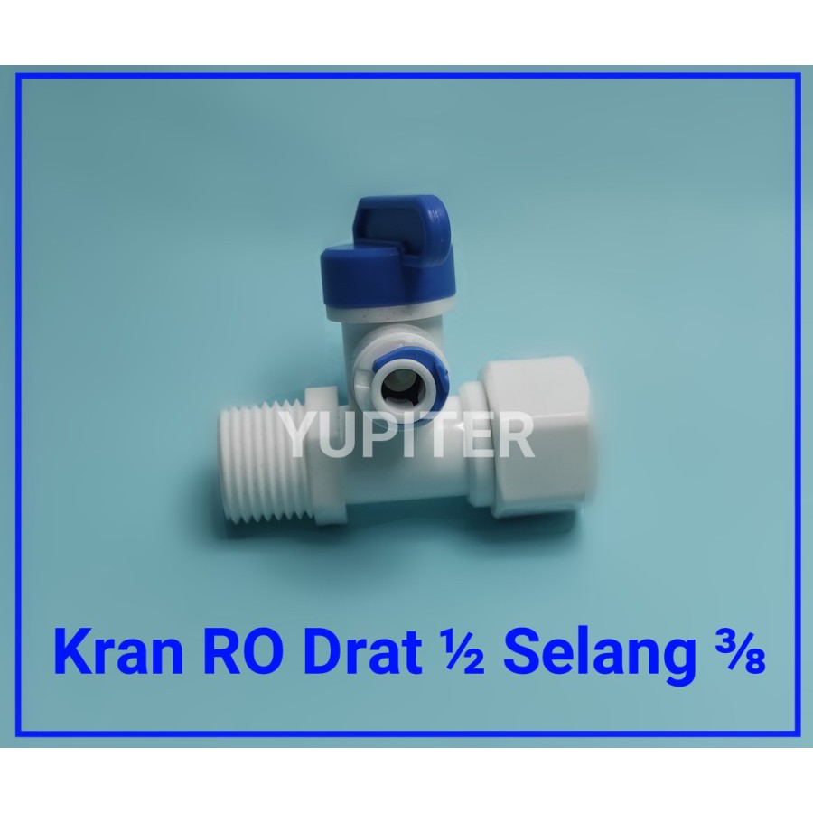 Jual Kran RO Drat 1/2 Selang 3/8 - Filter Air | Shopee Indonesia