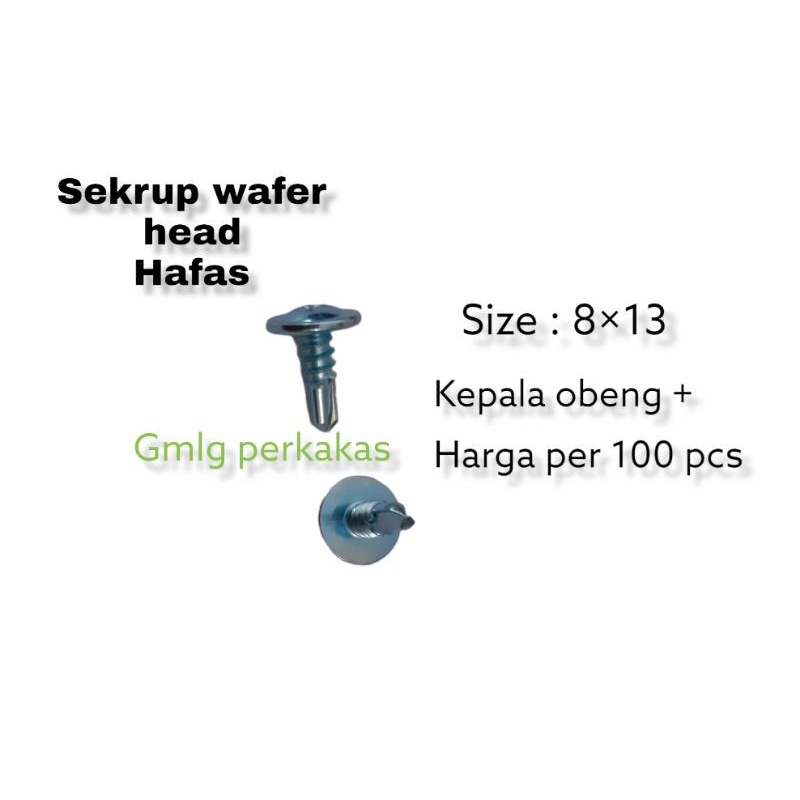 Jual Sekrup/secrew SDS Wafer head 8.13 Hafas | Shopee Indonesia