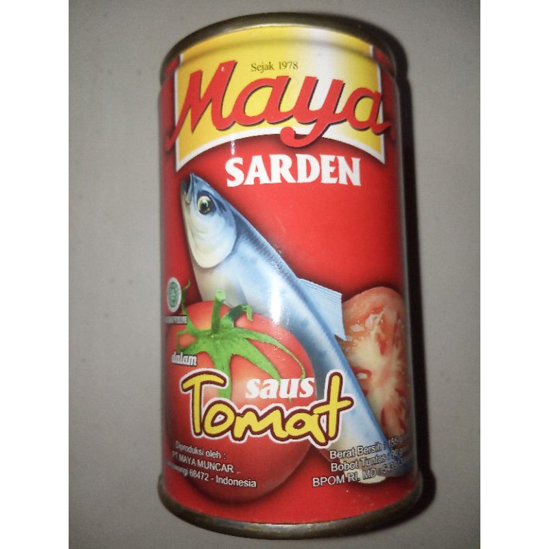 Jual Sarden Maya 155gr (Saus Tomat) | Shopee Indonesia