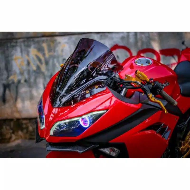 Jual Visor Ninja 250 Fi Full Jenong warna hitam transparan | Shopee ...