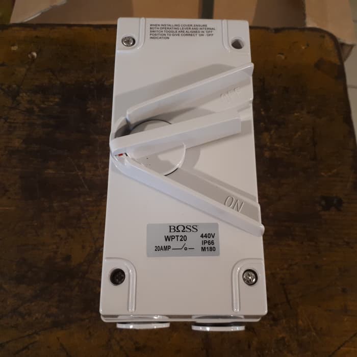 Jual Weather Protected Boss Isolating Switch 3 Pole 20 A WPT 20 ...