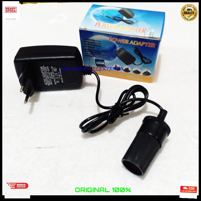 Jual J387 ORIGINAL ADAPTER SOCKET LIGHTER 220 12 V POWER AC DC LISTRIK ...
