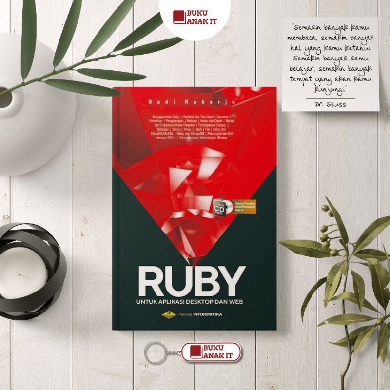 Jual BUKU RUBY UNTUK APLIKASI DESKTOP DAN WEB BONUS CD | BUDI RAHARJO ...