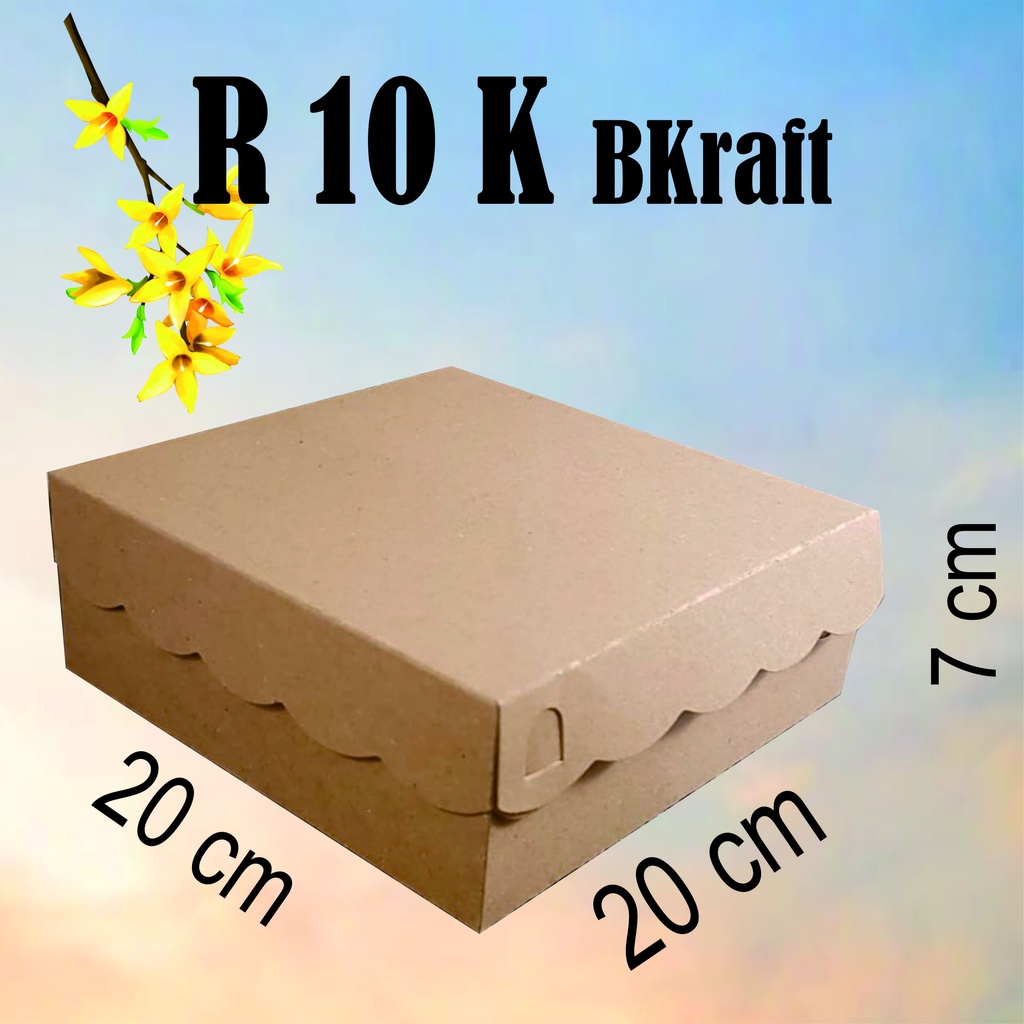 Jual R10K 350gsm isi 100 dus 20x20 BKRAFT /Hampers/Box/Suvenir/ KOTAK ...