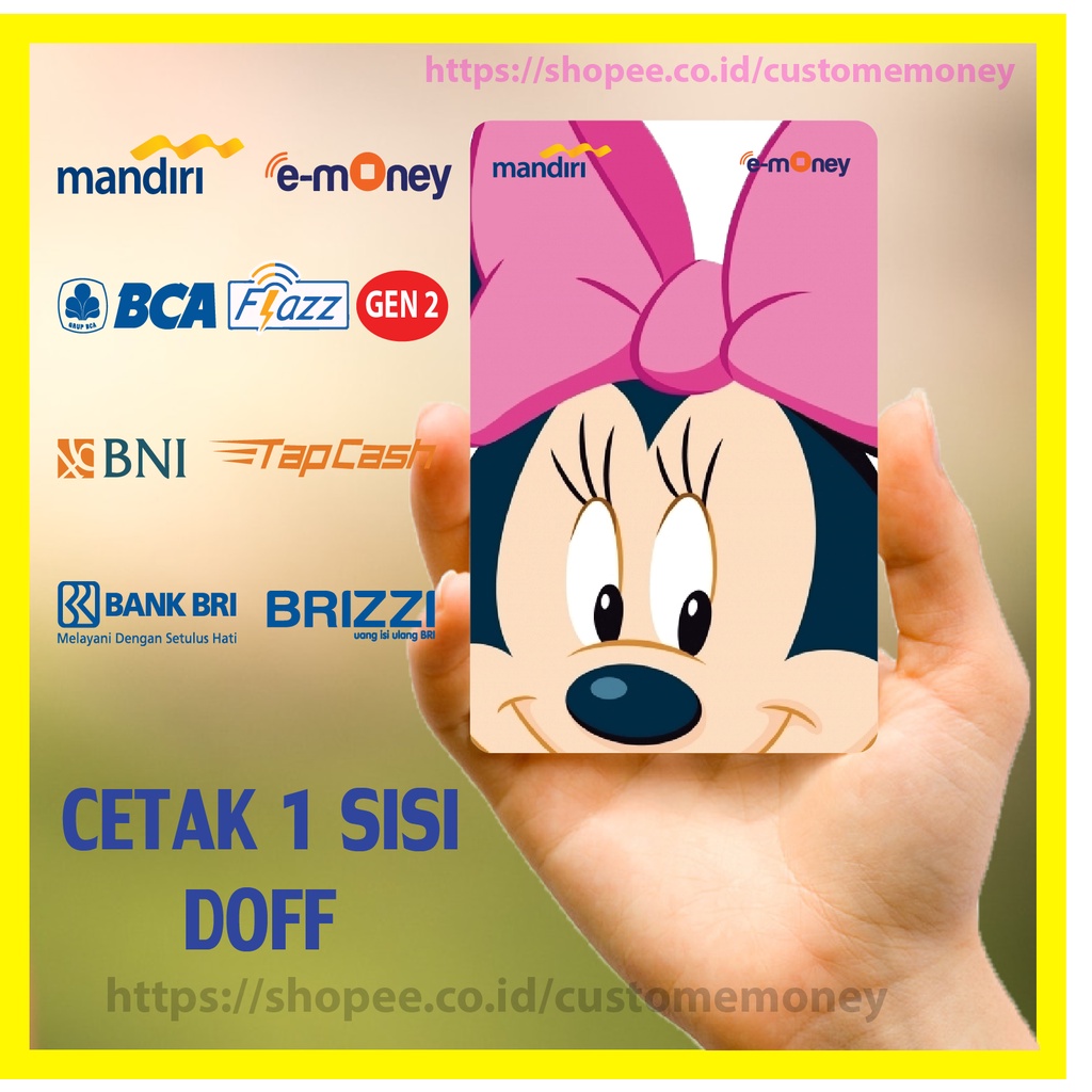 Jual KARTU EMONEY ANIME MINNIE MOUSE SI TIKUS MINI E-MONEY MANDIRI ...