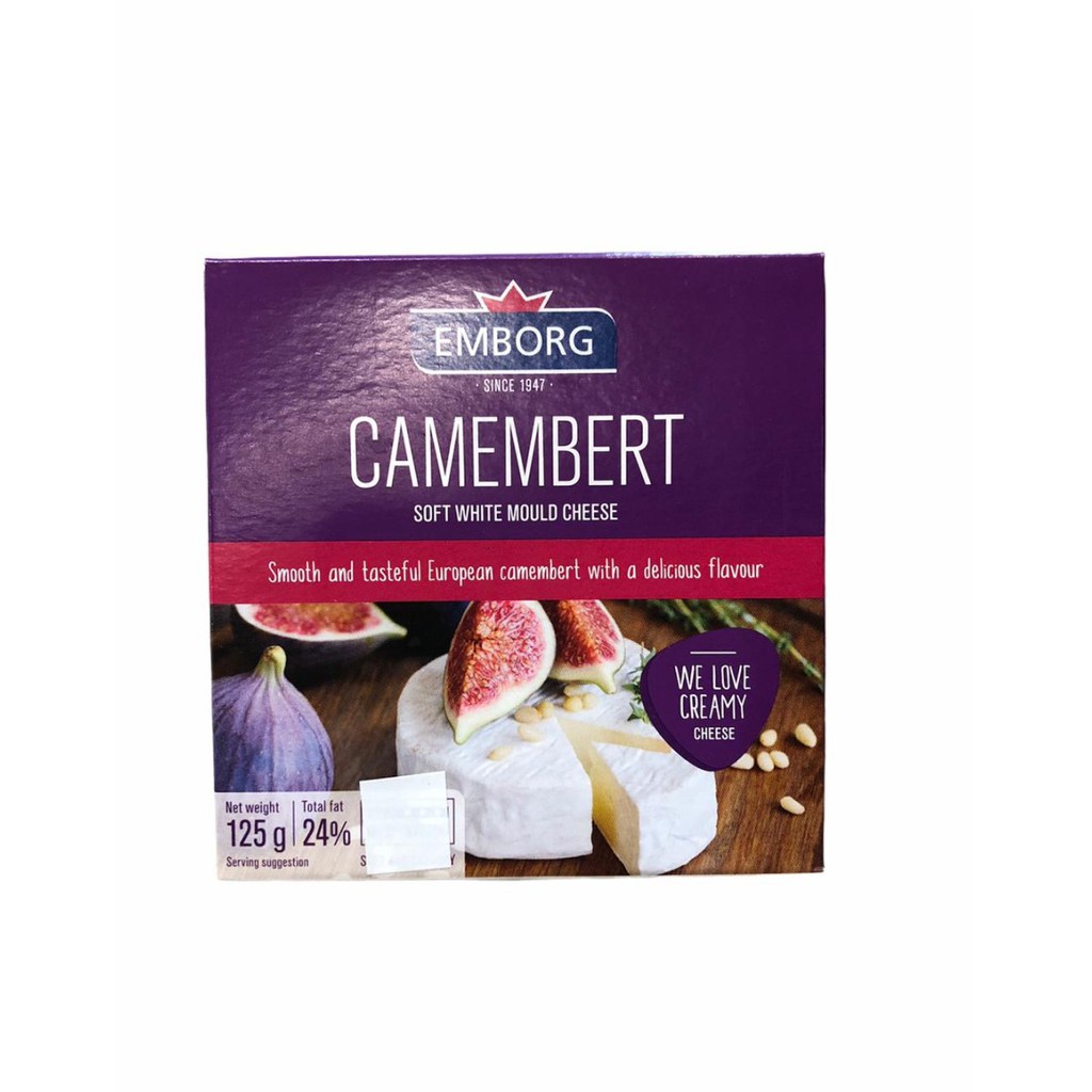 Jual EMBORG Camembert Soft White Mould Cheese [125 gr] | Shopee Indonesia