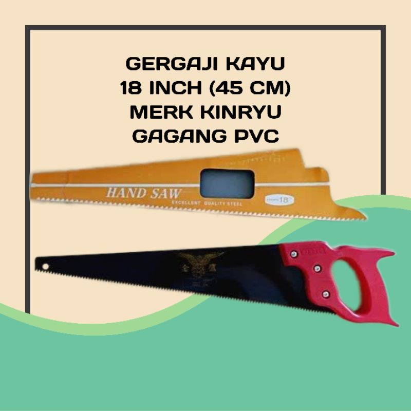 Jual GERGAJI KAYU GERGAJI POTONG BELAH KINRYU 18 INCH | Shopee Indonesia