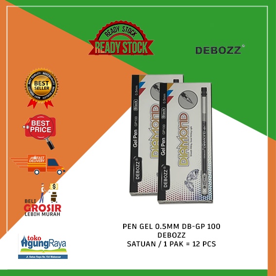 Jual PEN GEL 0.5MM DB-100 DEBOZZ | Shopee Indonesia