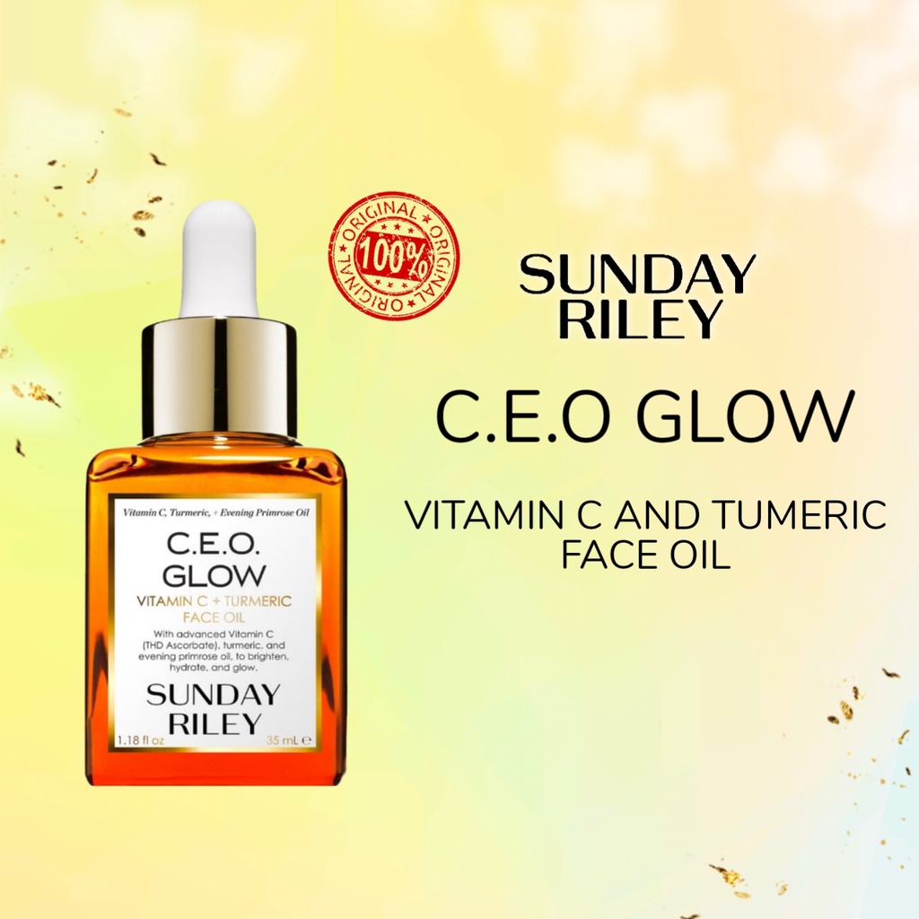 Jual Sunday Riley CEO Glow VITAMIN C AND TURMERIC FACE OIL 15ML ...