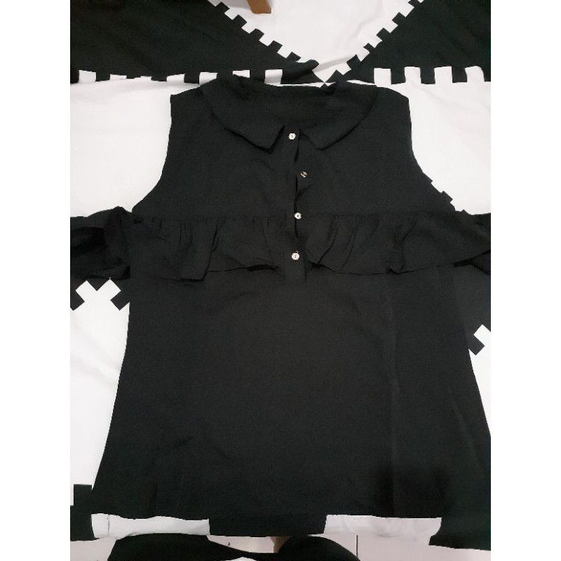 Jual Baju cewek hitam stylish | Shopee Indonesia