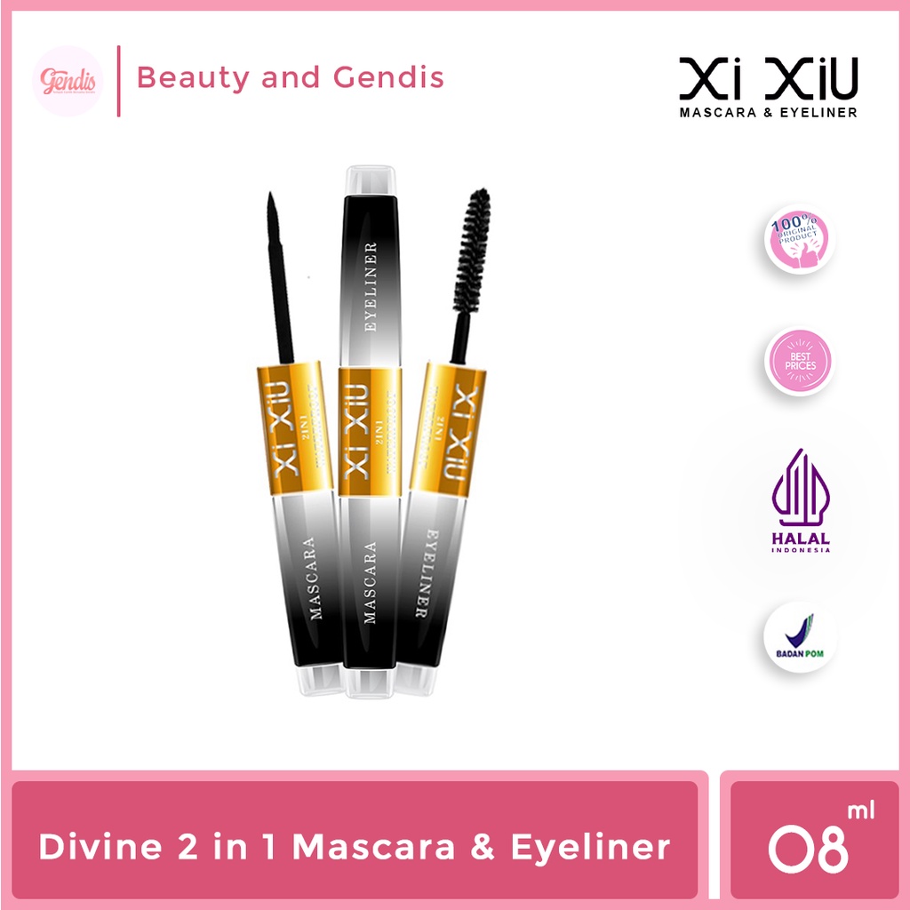 Jual Xi XiU DIVINE 2IN1 Xi XiU DIVINE 2IN1 MASCARA & EYELINERMASCARA ...