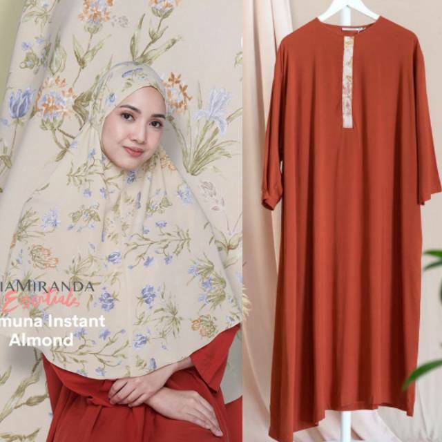 Jual CORA HOME DRESS RED MAPLE IMMUNA INSTAN RIA MIRANDA | Shopee Indonesia