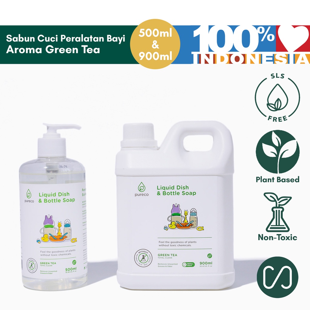 Jual Pure & Co - Sabun Pencuci Tempat Makan & Botol Bayi 500mL & 900mL ...