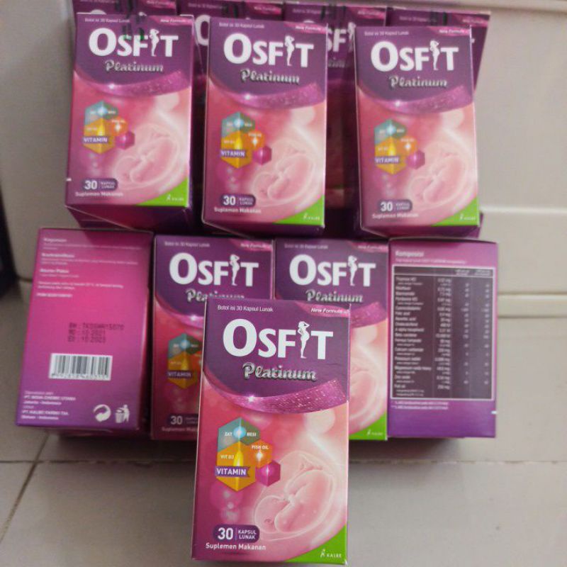 Jual Osfit Platinum DHA Fish oil Suplemen Vitamin Kehamilan Ibu Hamil ...