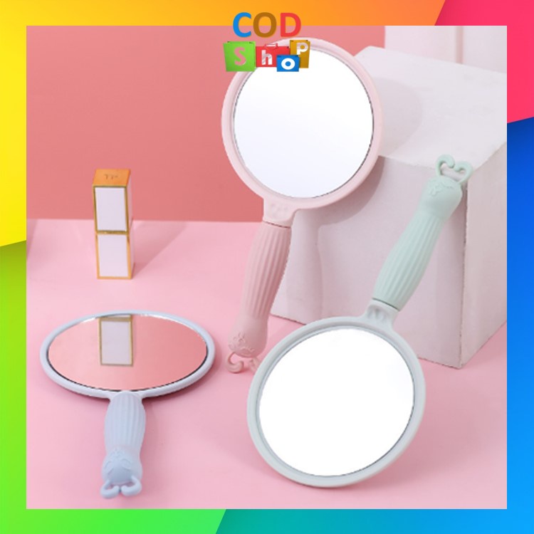 Jual COD - C5486 Kaca Gagang Bulat / Cermin Kaca Genggam / Cermin Make ...