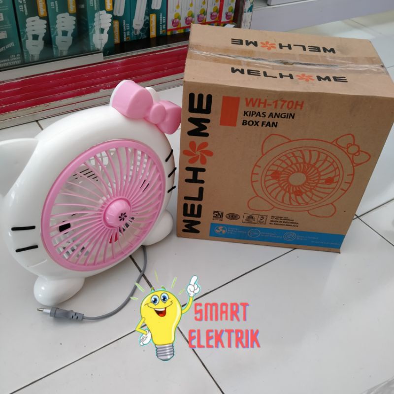 Jual Kipas Karakter Wellhome Hello Kitty/ Kipas Angin Karakter Welhome WH-170H | Shopee Indonesia