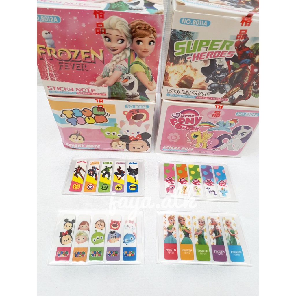 Jual Sticky Notes Plastik / Memo / Sign Here / Index / Pembatas Buku ...