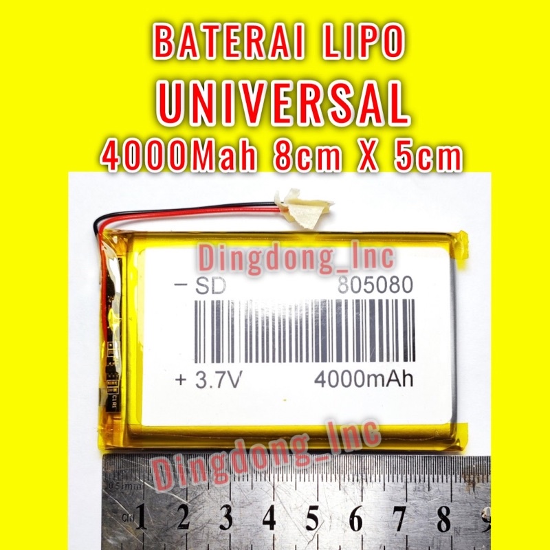 Jual BATERAI LIPO 4000 MAH UNIVERSAL BATRE LITHIUM POLYMER SMART HAFIZ ...