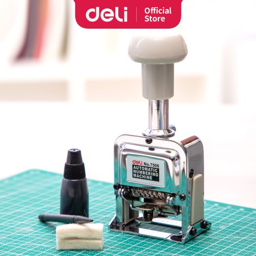 Jual DELI Mesin Penomoran / Numbering Machine 6 Digit E7506 | Shopee ...