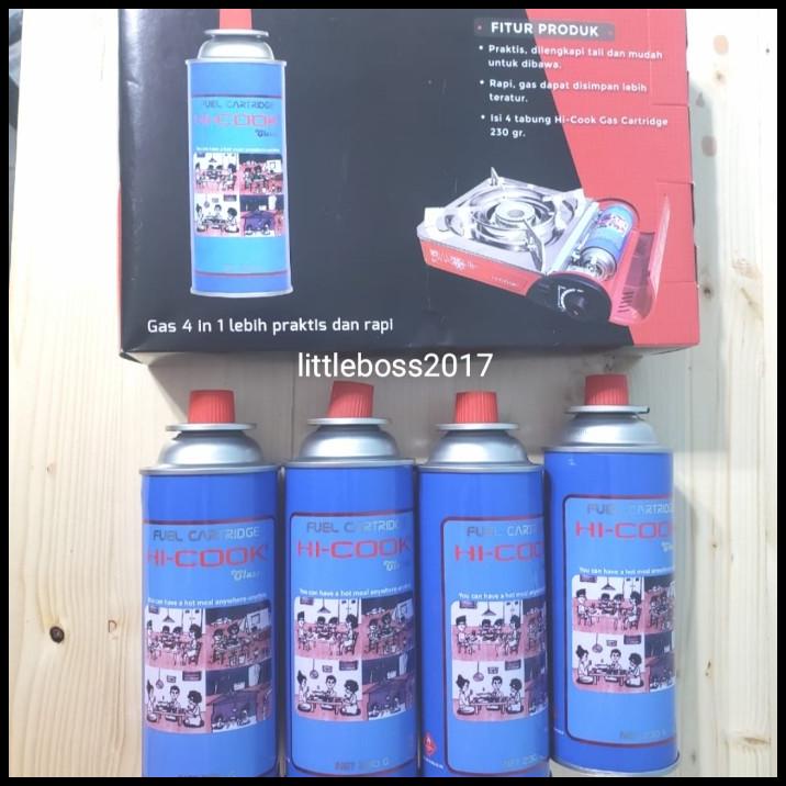 Jual Gas Hi Cook 4 In 1 ( 1 Box Isi 4 Pcs) Per Pc 230 Gr | Shopee Indonesia