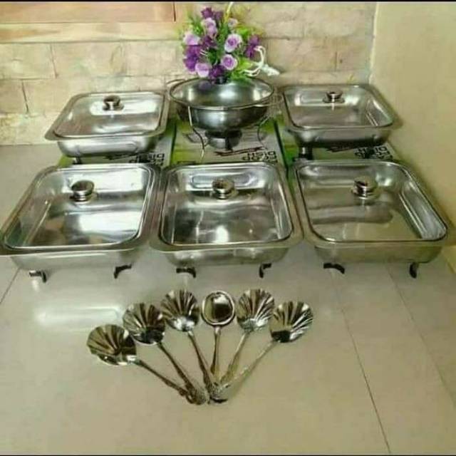 Jual Prasmanan Set Full Kaca ( 6set ) | Shopee Indonesia