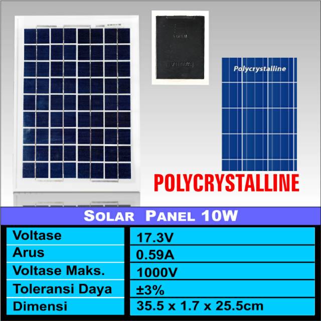 Jual Solar panel 10w polycristalline mitsuyama | Shopee Indonesia