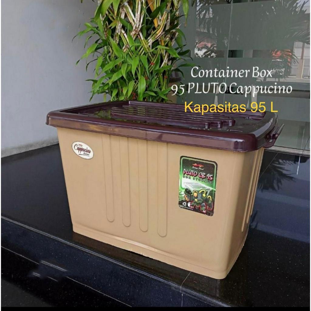 Jual Container Box Plastik / Kontainer 95 Liter Pluto Cappucino ...