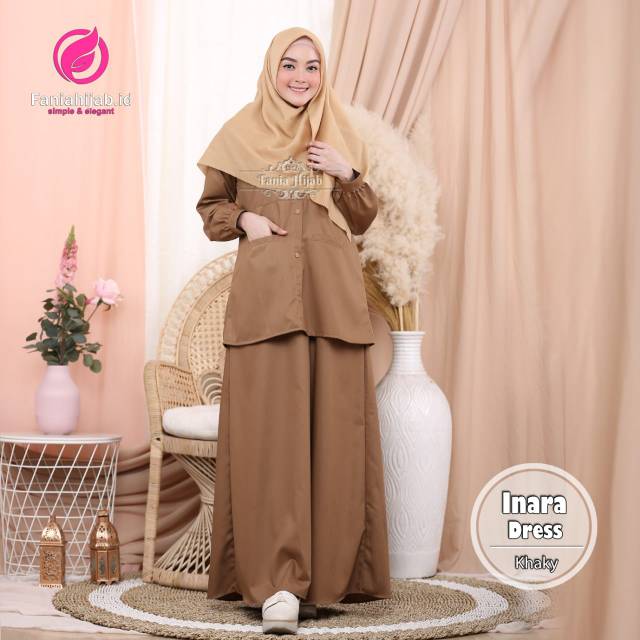 Jual inara dress by Fania hijab (seragam dinas) | Shopee Indonesia