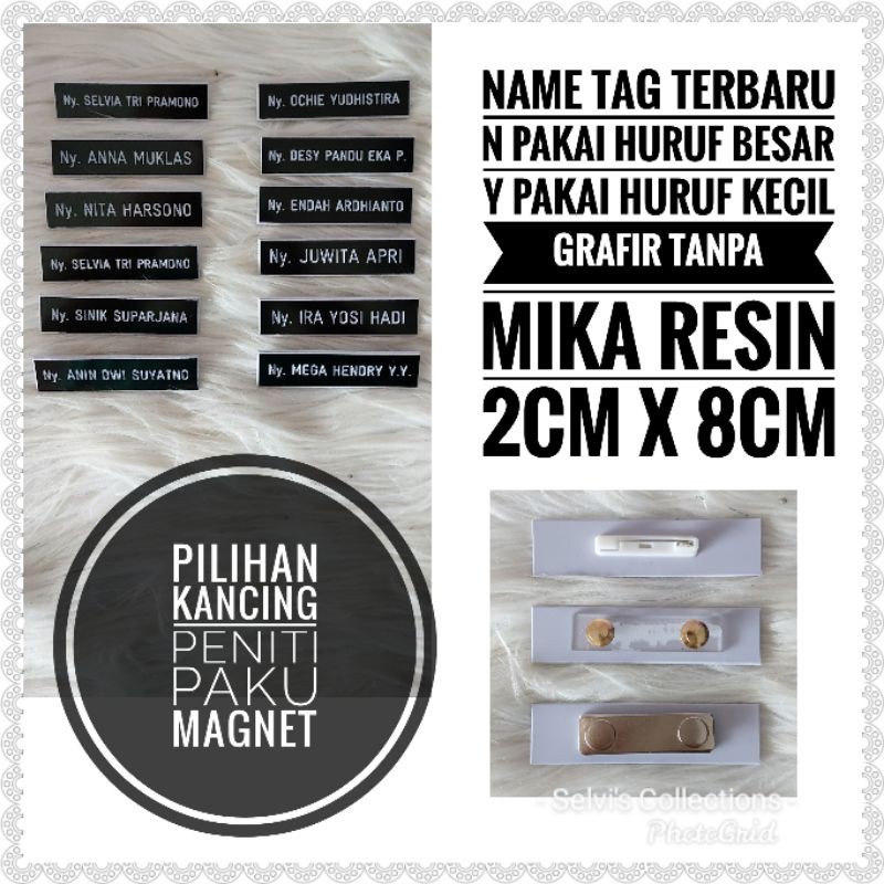 Jual NAME TAG SESUAI ATURAN BARU (GRAFIR) | Shopee Indonesia