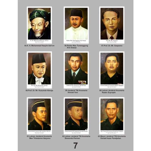 Jual Poster Pahlawan Nasional 55-72 (A4) | Shopee Indonesia