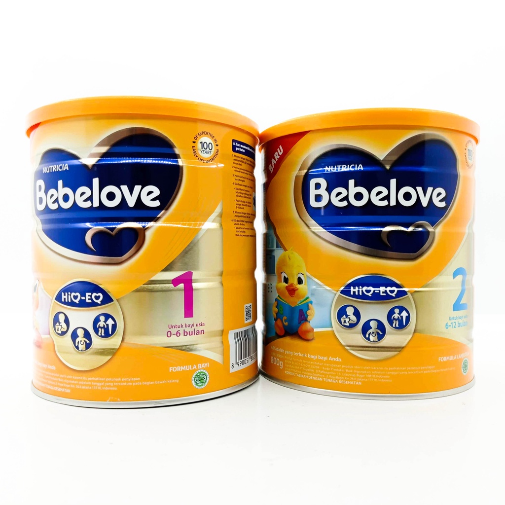 Jual SUSU BEBELOVE 1 DAN 2 KEMASAN KALENG 800GR | Shopee Indonesia