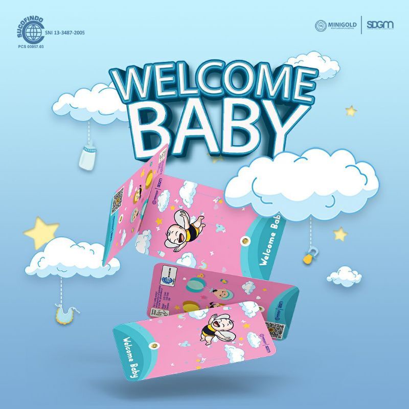 Jual Emas Mini Gold Welcome Baby, Gift Series, Emas Logam Mulia 24 ...