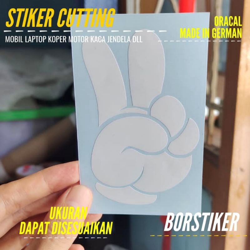 Jual STIKER TANGAN 2 | STICKER CUTTING BAHAN ORACAL CUSTOM LOGO DLL ...