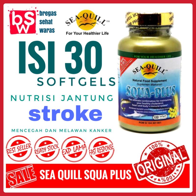 Jual Sea Quill Squa Plus 30's - Seaquill - Omega 3 - Jantung ...