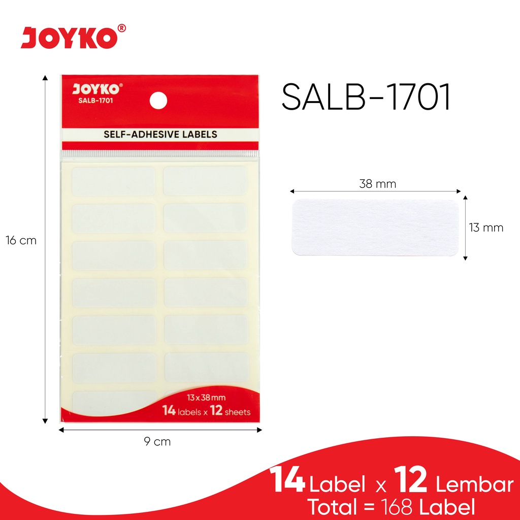 Jual Label Sticker Self Adhesive Labels Joyko Salb Shopee Indonesia